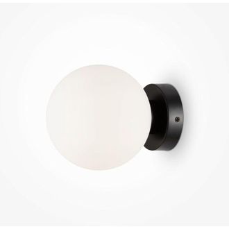 Pier Import Applique globe verre d&eacute;poli - noir & blanc, 15 cm deltona
