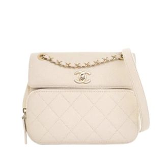 Chanel Sac bandouli&egrave;re Classic Flap Pre-owned - Femme - Pre-owned - Blanc - Taille: ONE Size