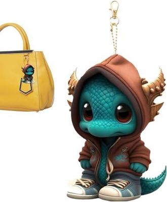 Generic Porte-cl&eacute;s squelette - 8 x 5 cm acrylique 1 pi&egrave;ce, pendentif t&ecirc;te de mort 2D porte-cl&eacute;s cr&eacute;atif moto automobile sac breloque | Parfait pour femmes hom