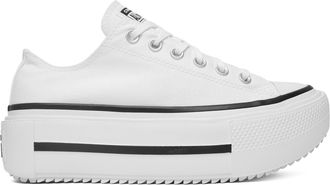 Converse Sneakers aus Stoff Converse Chuck Taylor All Star Lift Double Stack Platform A15491C Wei&szlig;