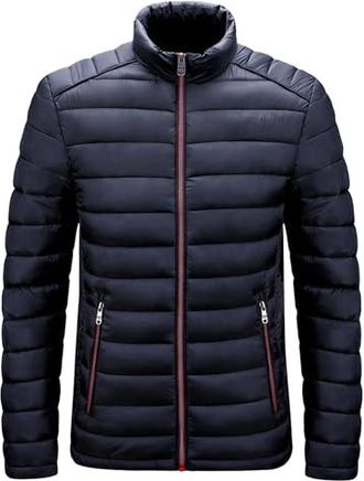 Generic Doudoune matelass&eacute;e chaude pour homme, l&eacute;g&egrave;re et imperm&eacute;able, id&eacute;ale pour lhiver et les activit&eacute;s de plein air. Poches zipp&eacute;es. Bleu roi, taille 4XL