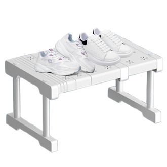 Generico Ausziehbares - verstellbares stapelbares f&uuml;r kleine R&auml;ume, Organizer aus Metalldraht zur Aufbewahrung und Trennung von Schr&auml;nken