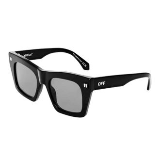 Off-white Selma Quadratischer Rahmen-Sonnenbrille f&uuml;r Damen (Schwarz/Dunkelgrau)