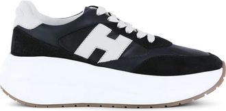 Hogan Low-Top Sneaker - Platform Sneakers With Elevated Sole - Gr. 36,5 (EU) - in Schwarz - f&uuml;r Damen