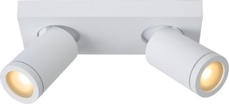 Lucide TAYLOR - Deckenstrahler Badezimmer - LED Dim to warm - GU10-2x5W 2200K/3000K - IP44 - Wei&szlig;