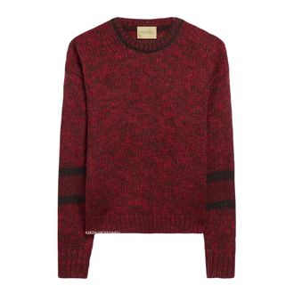 Momoni Round-Neck Strickwaren - - Knitwear - Damen - Rot - M