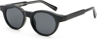 Generic Lunettes De Soleil Rondes Tendance For Hommes Et Femmes, Id&eacute;ales For Les F&ecirc;tes En Ext&eacute;rieur, La Plage Et Les Photos De Vacances.(Black)