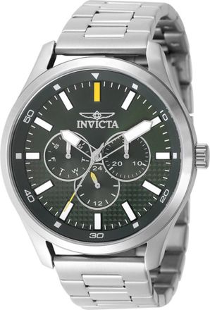 Invicta Specialty 49961 Herrenuhr - Quarzwerk - Edelstahl mit gr&uuml;nem Zifferblatt - 46 mm