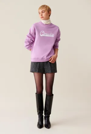 Claudie Pierlot Sweatshirt ample imprim&eacute; Claudie