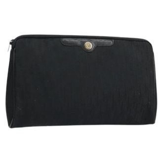 Dior Pre-owned Vintage Trotter Canvas Clutch - - Pre-owned - Damen - Schwarzk - ONE SIZE