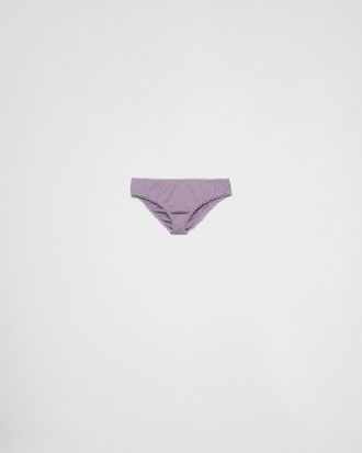 Prada Slip aus gerippter Baumwolle