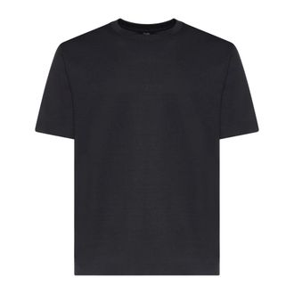 Herno Homme, Tops, Bleu, Taille: L T-shirt en coton &agrave; col rond
