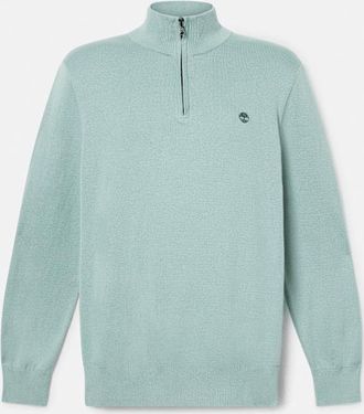 Timberland Williams River Pullover mit 1/4-Rei&szlig;verschluss f&uuml;r Herren in Grau, Herren, Grau, Gr&ouml;&szlig;e