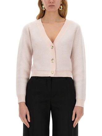 Nina Ricci Mohair Blend Cardigan - Beige