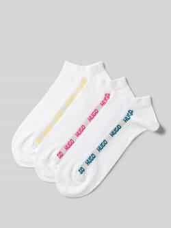 HUGO BOSS Sneaker-Socken aus Baumwoll-Mix Modell 3P AS SIDE TAPE CC