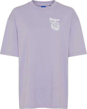 HUGO BOSS T-Shirt Oversized Tee mit Print, Rundhals