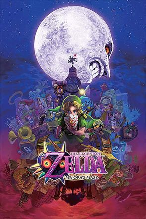Nintendo The Legend of Zelda Poster Majoras Mask (61 cm x 91,5 cm) + 1 Traumstrand Poster Insel Bora Bora zusätzlich