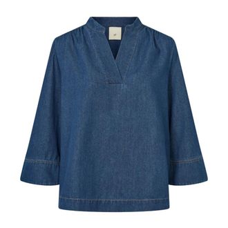 Julie Fagerholt - Heartmade Matea Shirt - - Blouses & Shirts - Damen - Blau - S