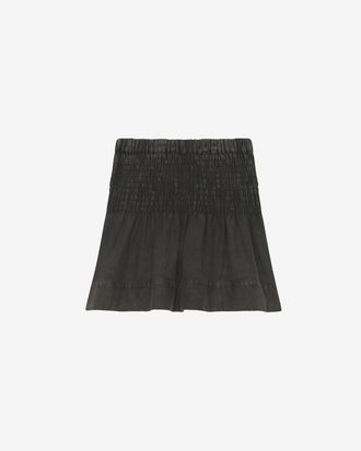 Isabel Marant Jupe Pacifica - Femme - Noir D&eacute;lav&eacute; - Taille34 - Marant &Eacute;toile