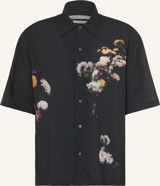 AllSaints Allsaints Kurzarm-Hemd Fleur Saint Comfort Fit schwarz
