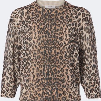 Dorothee Schumacher Pullover Leopard Statements aus Wolle und Kaschmir