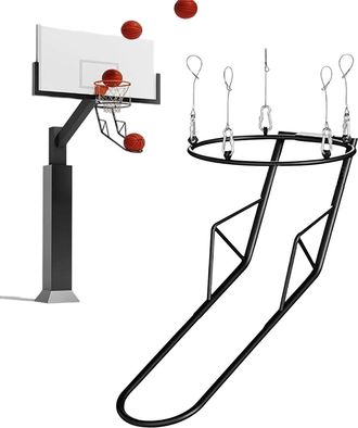 Generico Basketball-R&uuml;ckkehrnetz: Professionelles fortschrittliches Metall-Rebound-Torzubeh&ouml;r, R&uuml;ckprallnetzmechanismus | Innent&uuml;r, Innenhof, Schule, Fitnessst