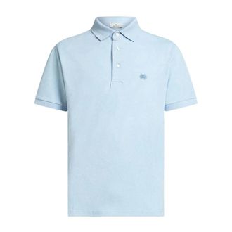 Etro Paisley Jacquard Poloshirt - - Tops - Herren - Blau - S