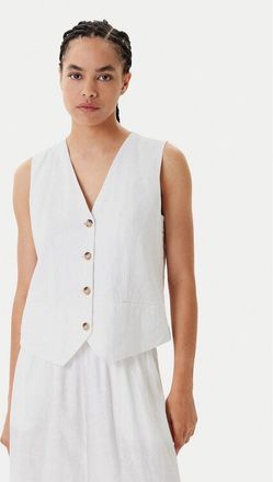 Benetton United Colors Of Benetton Weste 2AGHDJ00G Weiß Slim Fit