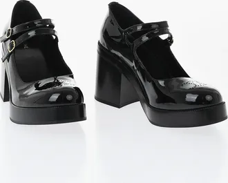 Celine Patent Leather Pumps Mary Jane, 9cm Heel Celine
