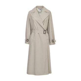 Max Mara Beiger Trenchcoat mit Mantellina - - Coats - Damen - Beige - S
