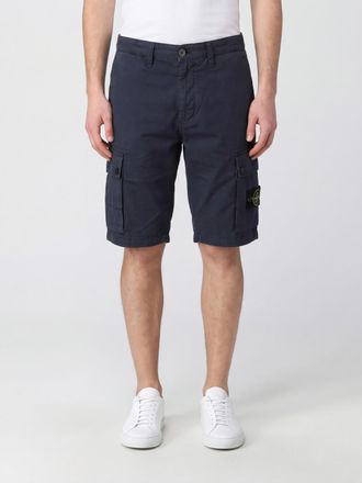 Stone Island Short cargo en coton stretch avec &eacute;cusson logo Compass