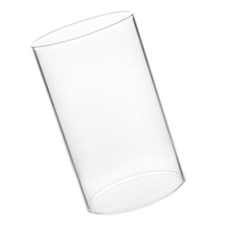 DOITOOL Transparente Windschutz Kerzenhülle aus Hochwertigem Borosilikatglas Zylindrische Offene Kerzenabdeckung Bruchsicherer Glasschirm für Stumpenkerzen Vi
