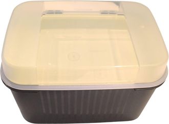 Tupperware Naschk&auml;tzchen Schatztruhe Apollo 7300ml 7,3 Liter olivgr&uuml;n mit Einsatz box beh&auml;lter Pl&auml;tzchen