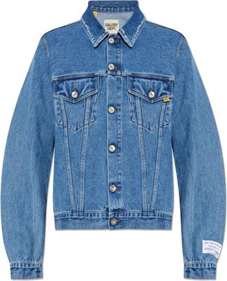 Gallery Dept. Homme, Vestes, Bleu, Taille: XL Veste en jean avec logo