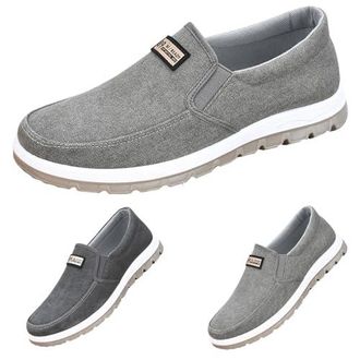 Generic Chaussures de sport pour hommes sans lacets : chaussures de jogging &agrave; enfiler chaussures de course respirantes baskets r&eacute;sistantes &agrave; labrasion chaussu