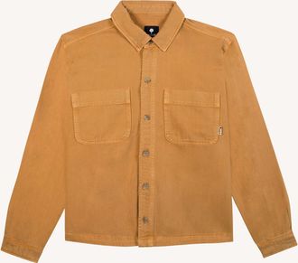 Faguo Surchemise orange clair coton - CLEMONT