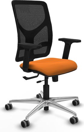 Piqueras y Crespo Schreibtischstuhl mit hoher R&uuml;ckenlehne, mit 2D-Armlehnen, h&ouml;henverstellbare Lendenwirbelst&uuml;tze, ausgestattet mit Syncro/Traslack und Schneideschaum, 