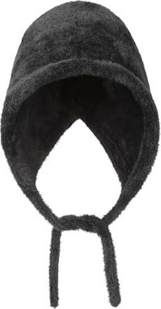 Kangol Bonnet tricoté en fausse fourrure pour femme, Noir, taille unique