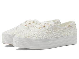 Keds Damen Punktschnürung Sneaker, Cream Lace Celebrations, 39.5 EU