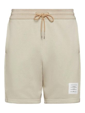 Thom Browne Joggingshorts mit Logo-Streifen - Nude
