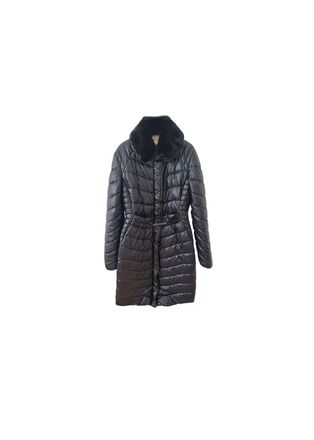 Emilio Pucci black nylon & faux-fur padded jacket Size S