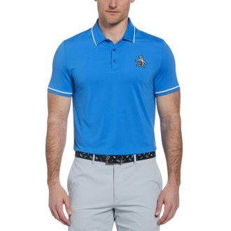 Original Penguin Poloshirt f&uuml;r Herren, Emblem, Regul&auml;r (Nebelblau)