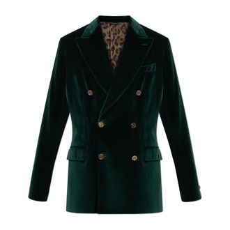 Dolce & Gabbana Samt blazer - - Jackets - Herren - Gr&uuml;n - XL