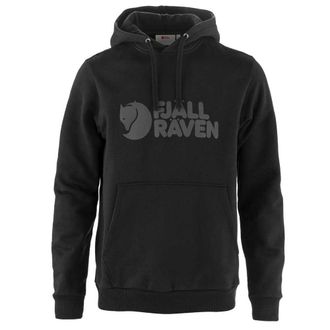Fj&auml;llr&auml;ven Herren Logo Kapuzenpullover, Black, S