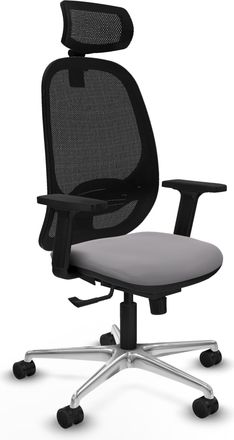 Piqueras y Crespo Isomalla Cilanco Stuhl mit 2D-Armlehnen, h&ouml;henverstellbare Lendenwirbelst&uuml;tze und Kopfteil h&ouml;henverstellbar und neigbar, ausgestattet mit 3 Positionen