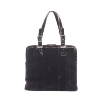 Prada Pre-owned Sac &agrave; main Velluto Fibbie en tissu - Femme - Pre-owned - Noir - Taille: ONE Size