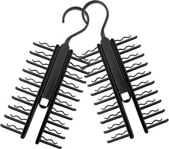 Healifty 2 St&uuml;ck Multifunktionaler G&uuml;rtelhalter und Schalaufh&auml;nger aus Robustem Kunststoff Platzsparender Kleiderschrank Organizer f&uuml;r Schals Krawatten und G&uuml;r