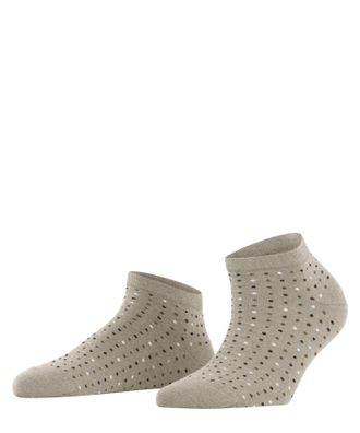 Falke Damen Sneakersocken Multispot W Sn Baumwolle kurz gemustert 1 Paar, Braun Nut Melange 4770, 39-42