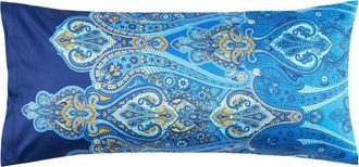 Bassetti RAGUSA Kissenhülle zu Bettwäsche aus 100% Baumwollsatin in der Farbe Blau B1, Maße: 40x80 cm - 9321902