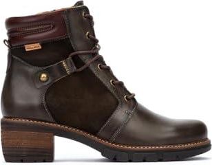 Pikolinos Bottines à Talon en Cuir SAN Sebastia pour Femme Color Forest